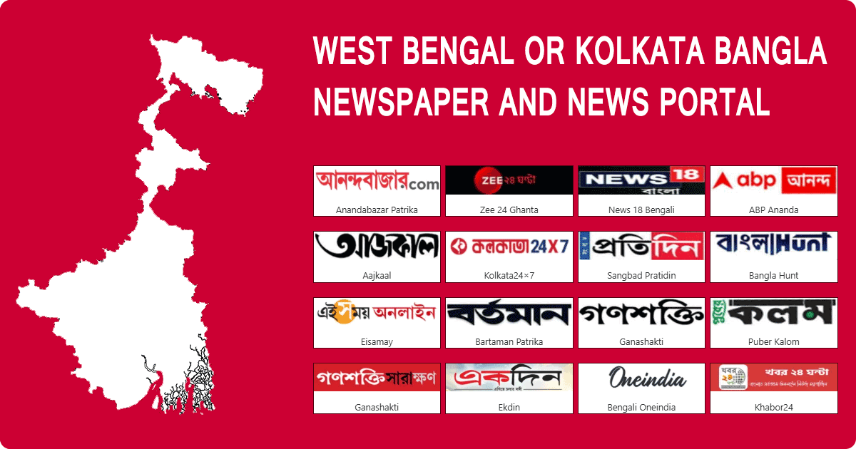 West Bengal or Kolkata Bangla Newspaper and News Portal List